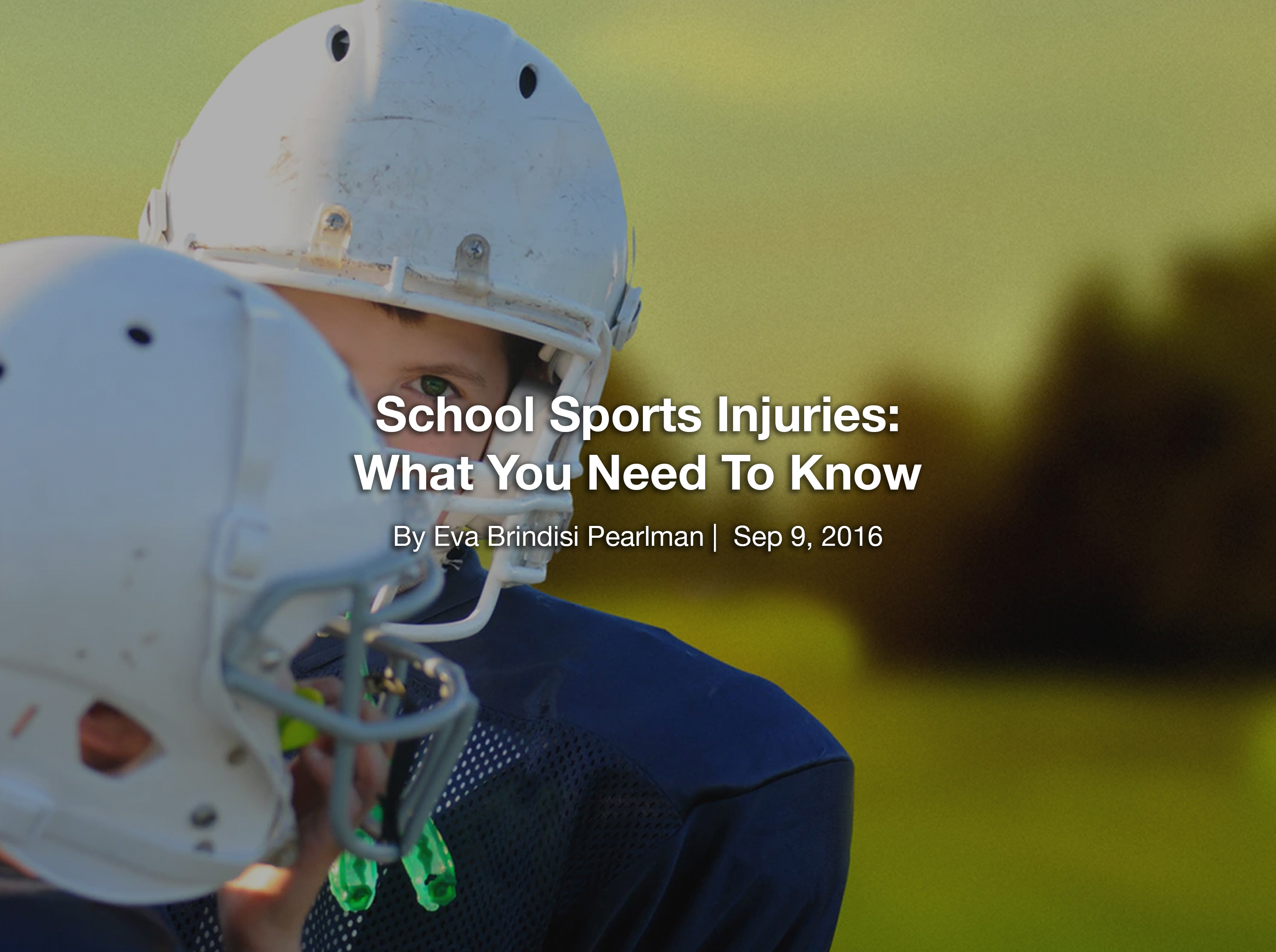 School Sports Injuries: What You Need To Know - Utica and Syracuse ...