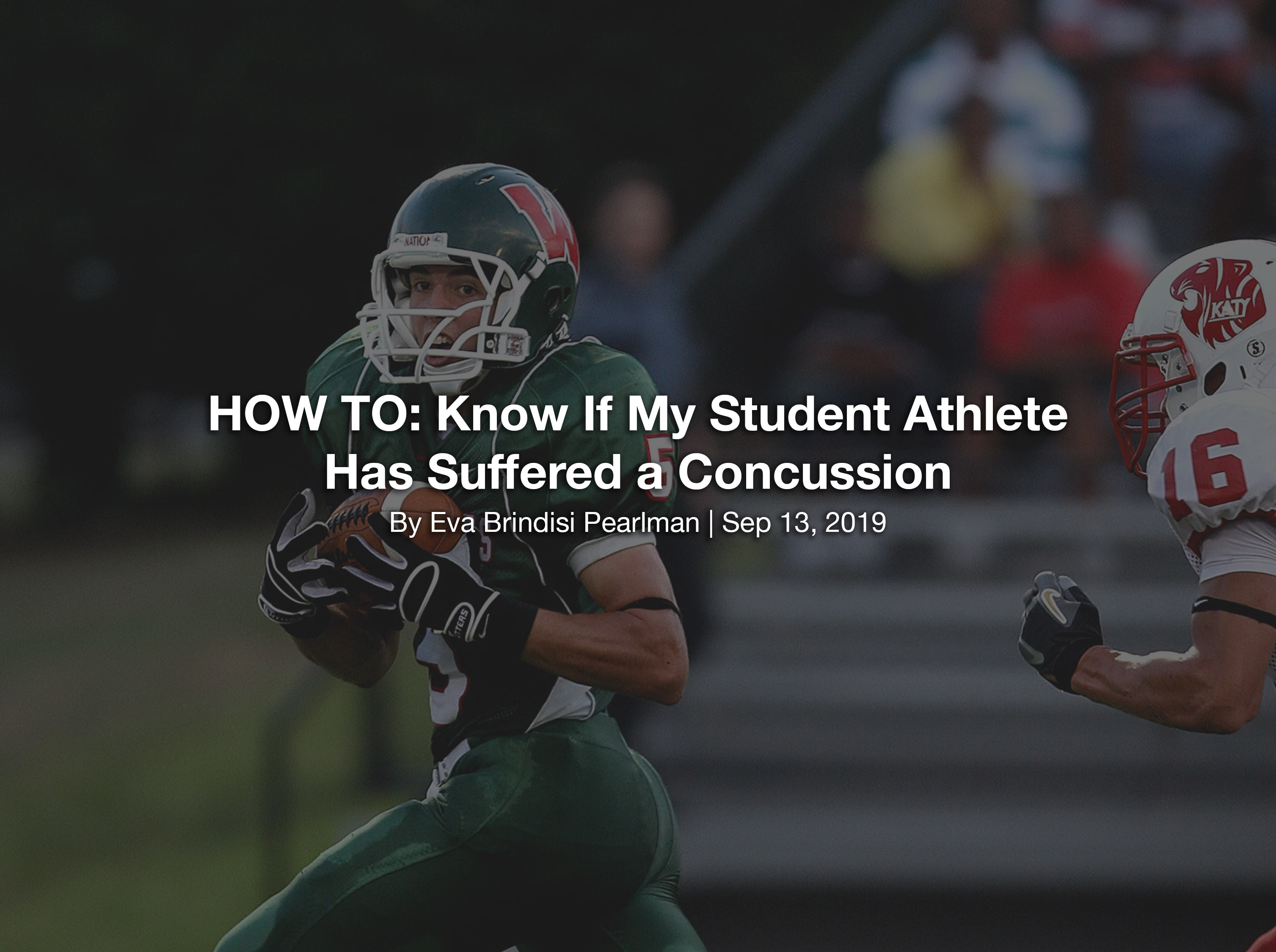 HOW TO: Know If My Student Athlete Has Suffered a Concussion - Utica ...